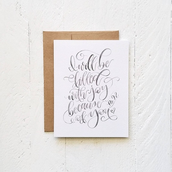 Paper 24 Shareable Scripture Cards Hand lettered Hope Flourish ...