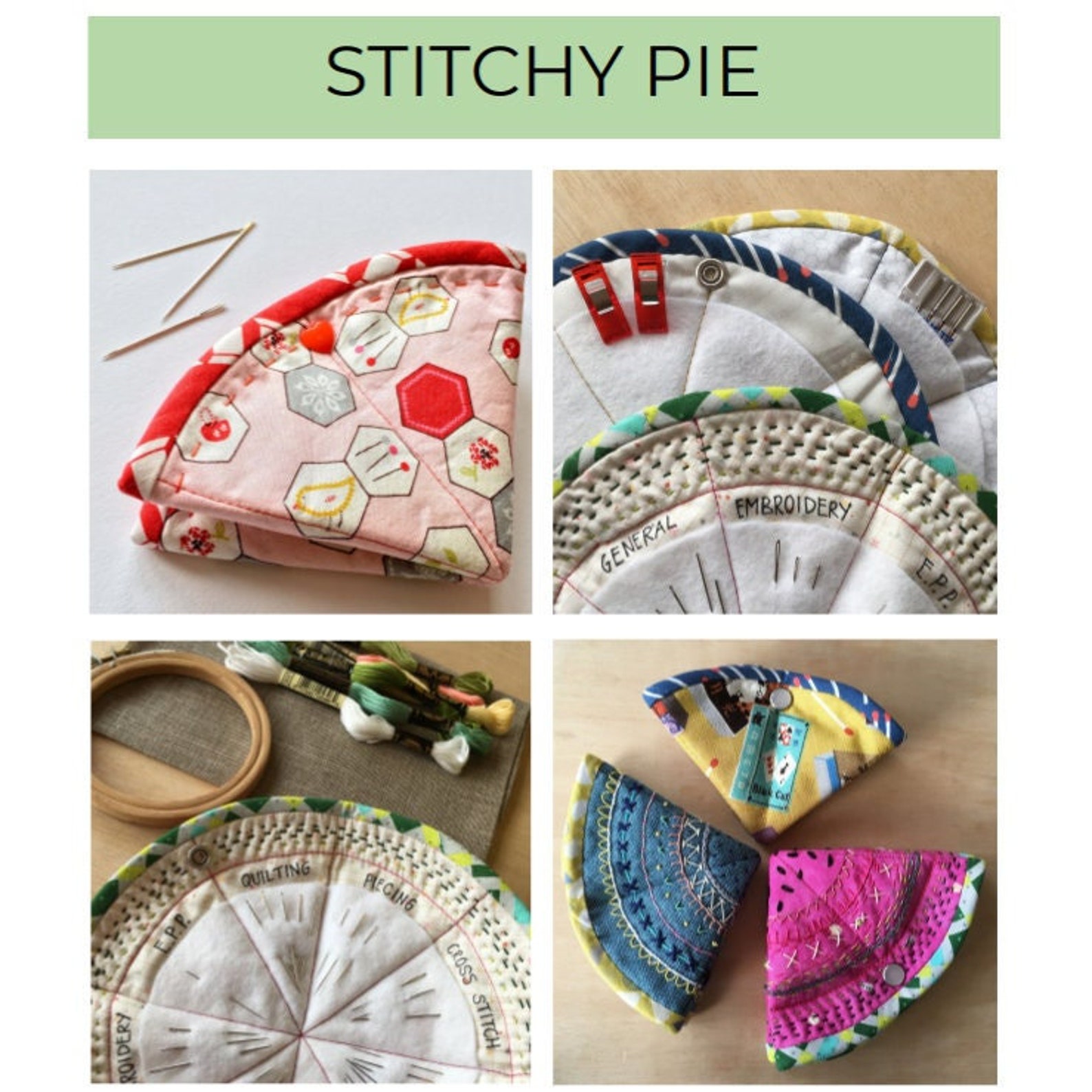 Stitchy Pie Needle Case Pattern - Store and Organise Hand Sewing or ...