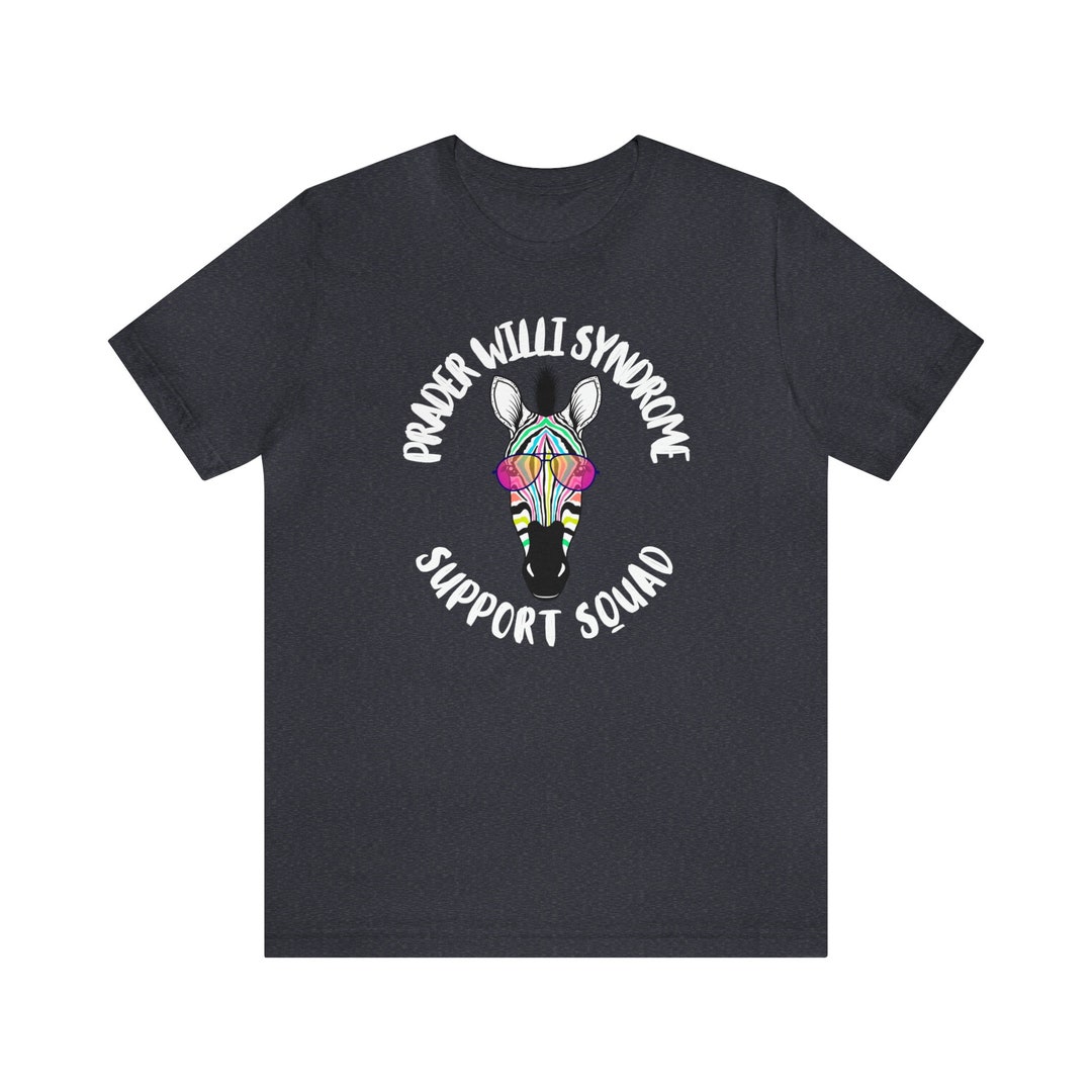 Zebra Support Short Sleeve Shirt, Prader Willi Syndrome, PWS, Rare ...