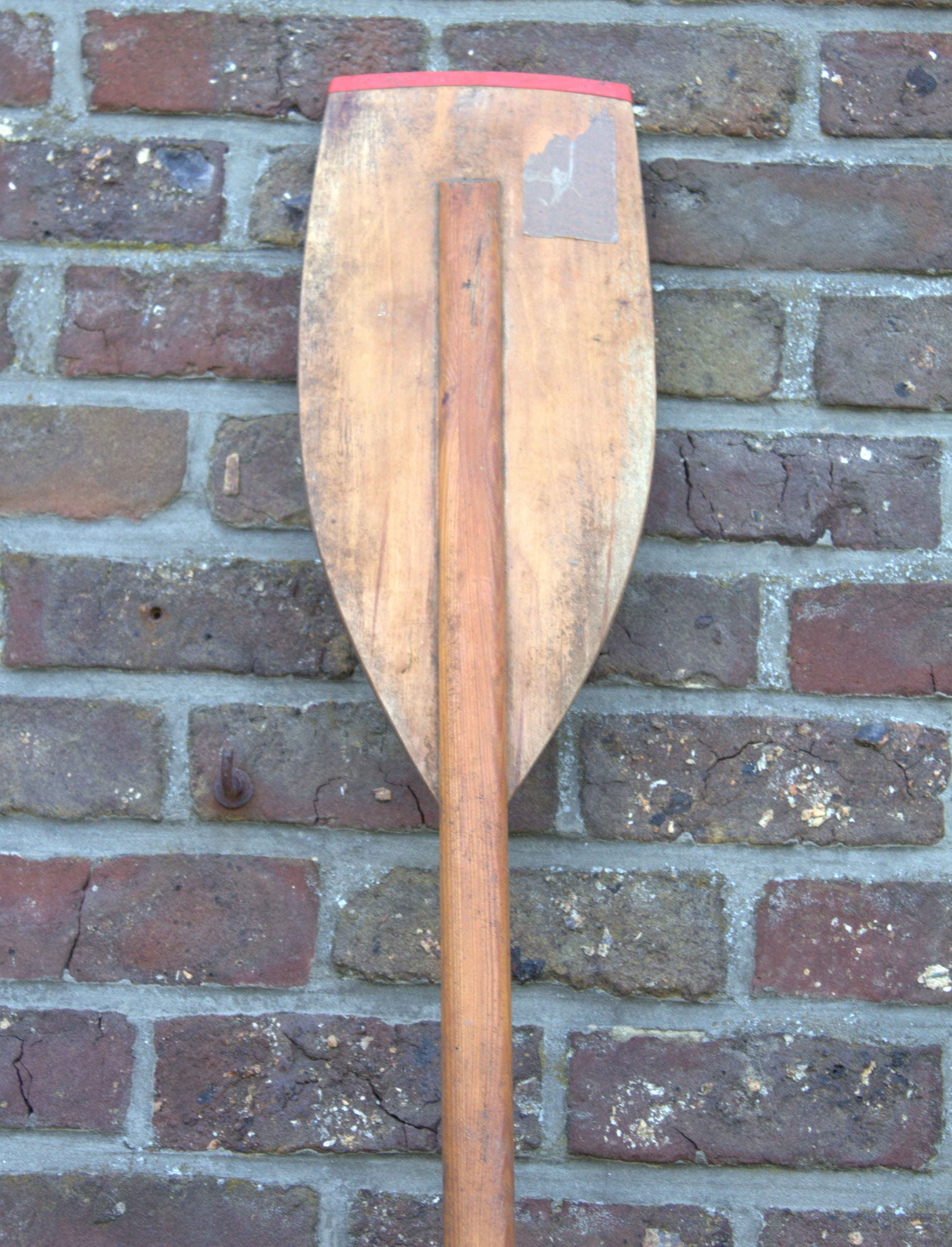 Antique Wooden Rowing Oars With Vintage Copper Connectors Wall ...