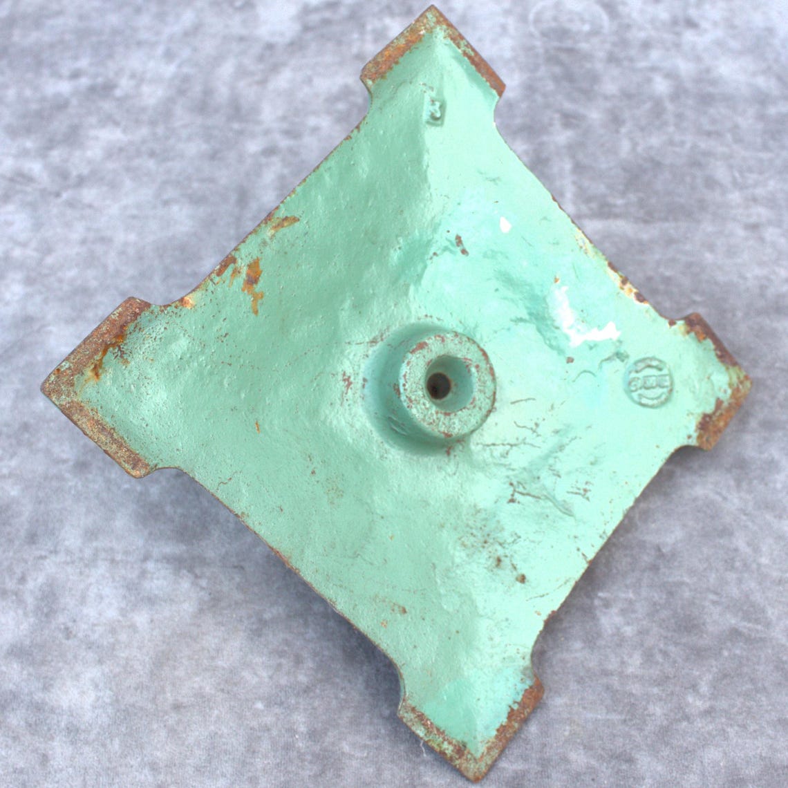 Antique German Christmas Tree Stand Base Foot Cast Iron Collectors Item ...