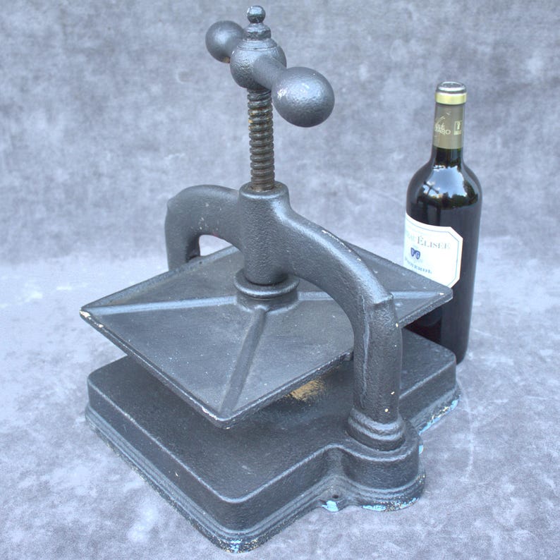 Antique Cast Iron Bookbinding Press From the 19th C French Design Home ...