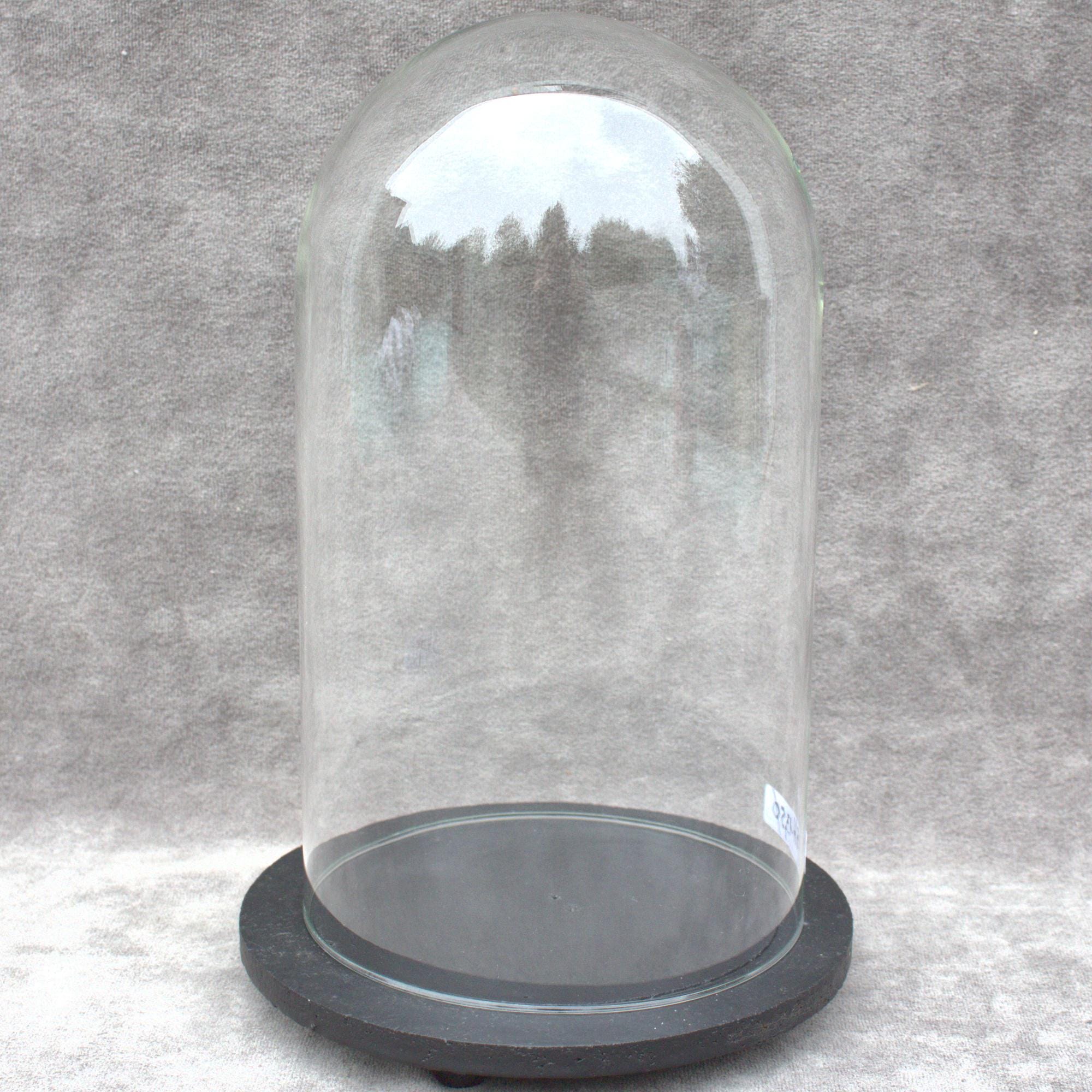 Vintage Round Small Glass Cloche Dome Globe 9.84 X 5.31 Collectible ...