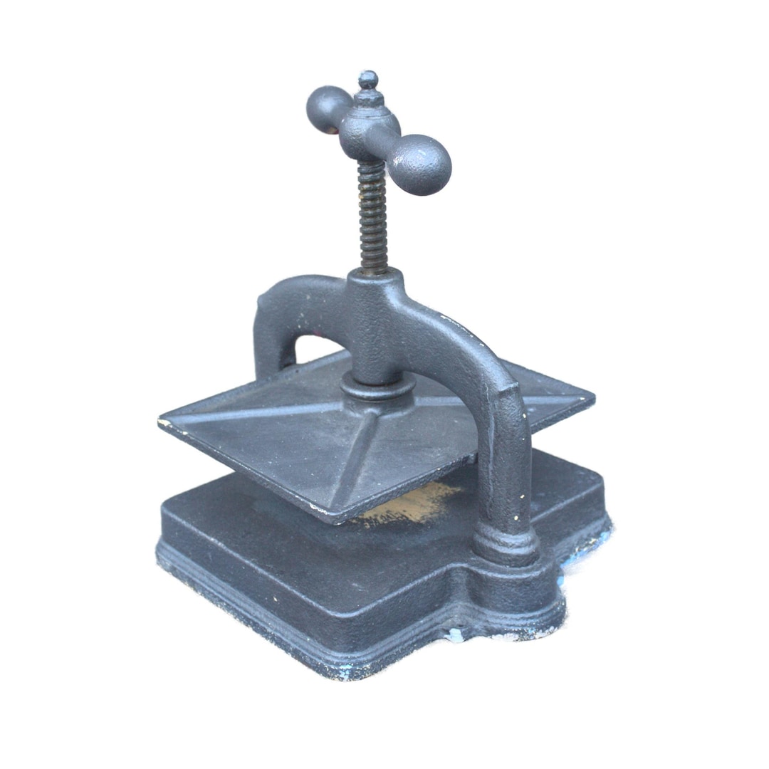 Antique Cast Iron Bookbinding Press From the 19th C French Design Home ...