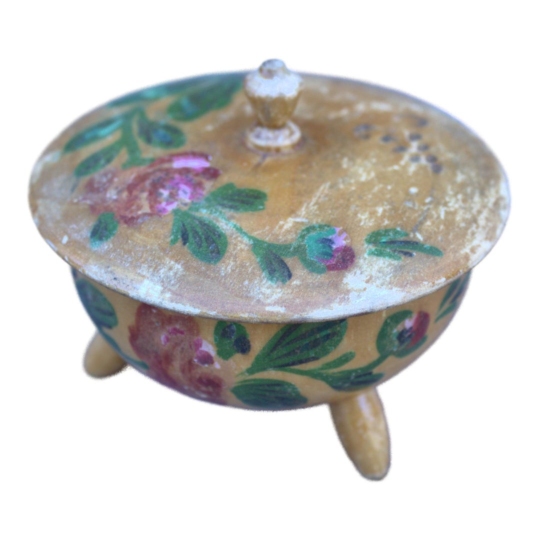 Authentic Wooden Trinket Box Sweden Sami Native People Handmade Europe ...