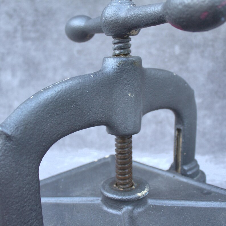 Antique Cast Iron Bookbinding Press From the 19th C French Design Home ...