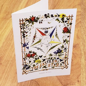 OES Honorary Member Certificate Eastern Star Fraternal - Etsy