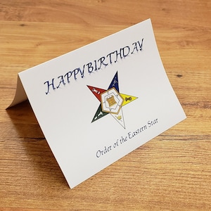 OES 12 Assortment #2 Custom Note Cards 12 Pack Eastern Star Notecards ...
