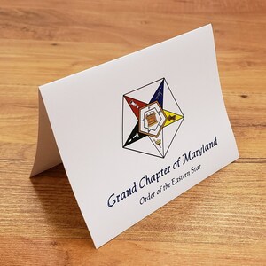 OES 12 Grand Chapter Assortment Custom Note Cards 12 Pack Eastern Star ...