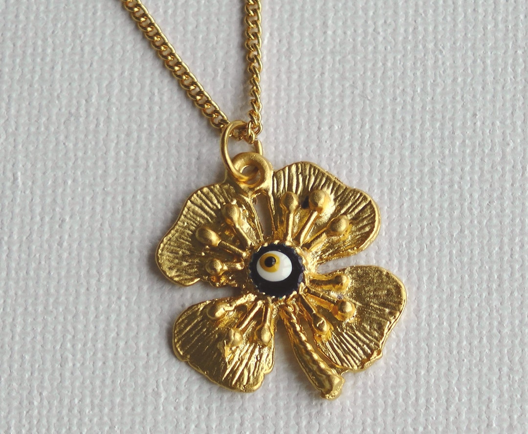 Gold Plated Chain With Good Luck Pendant - Etsy