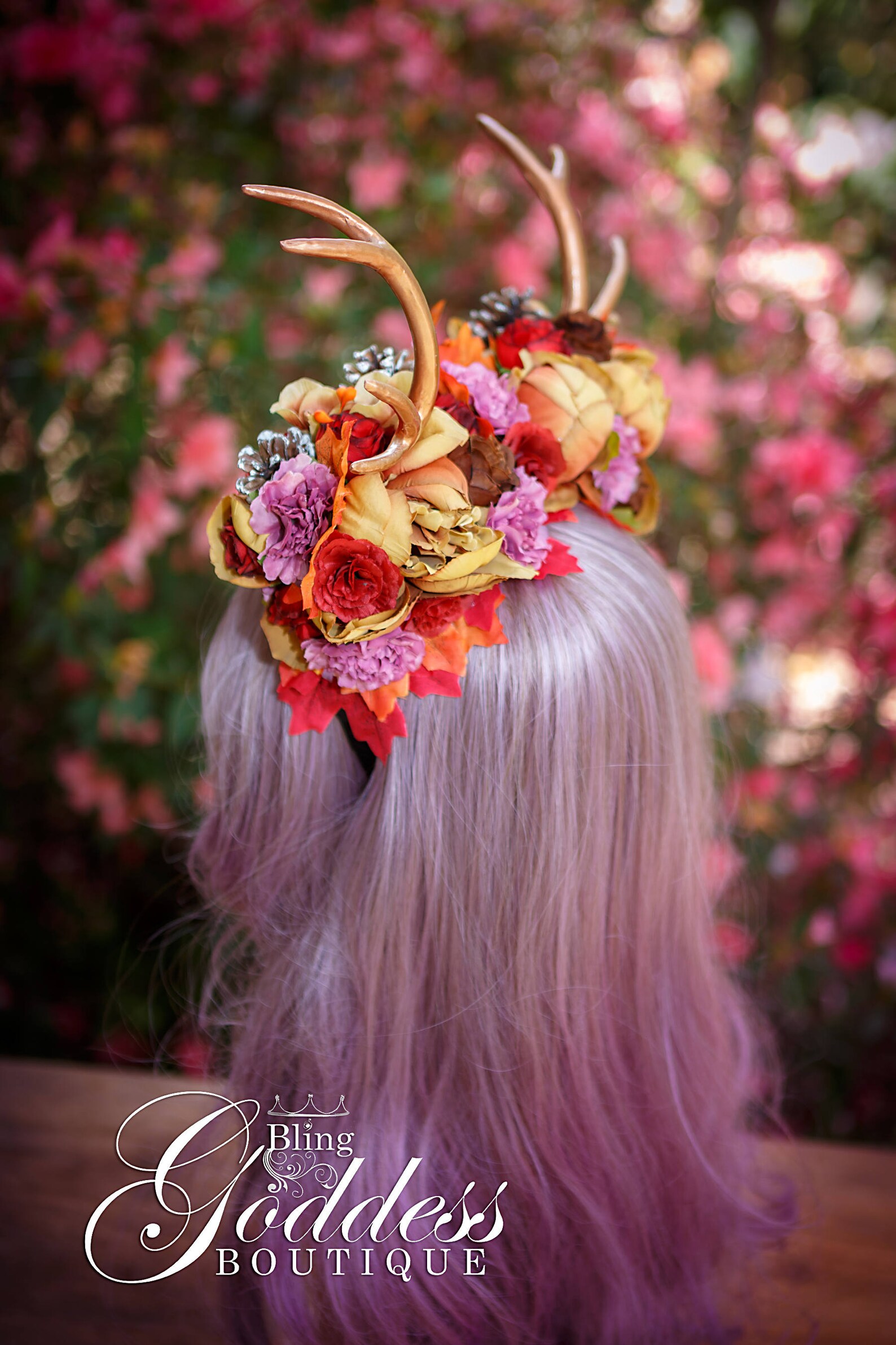 Autumn Dancing Deer Flower Crown Halloween Costume - Etsy