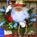 Texas Santa Centerpiece, Christmas Santa Tabletop Decor, Texas Santa ...