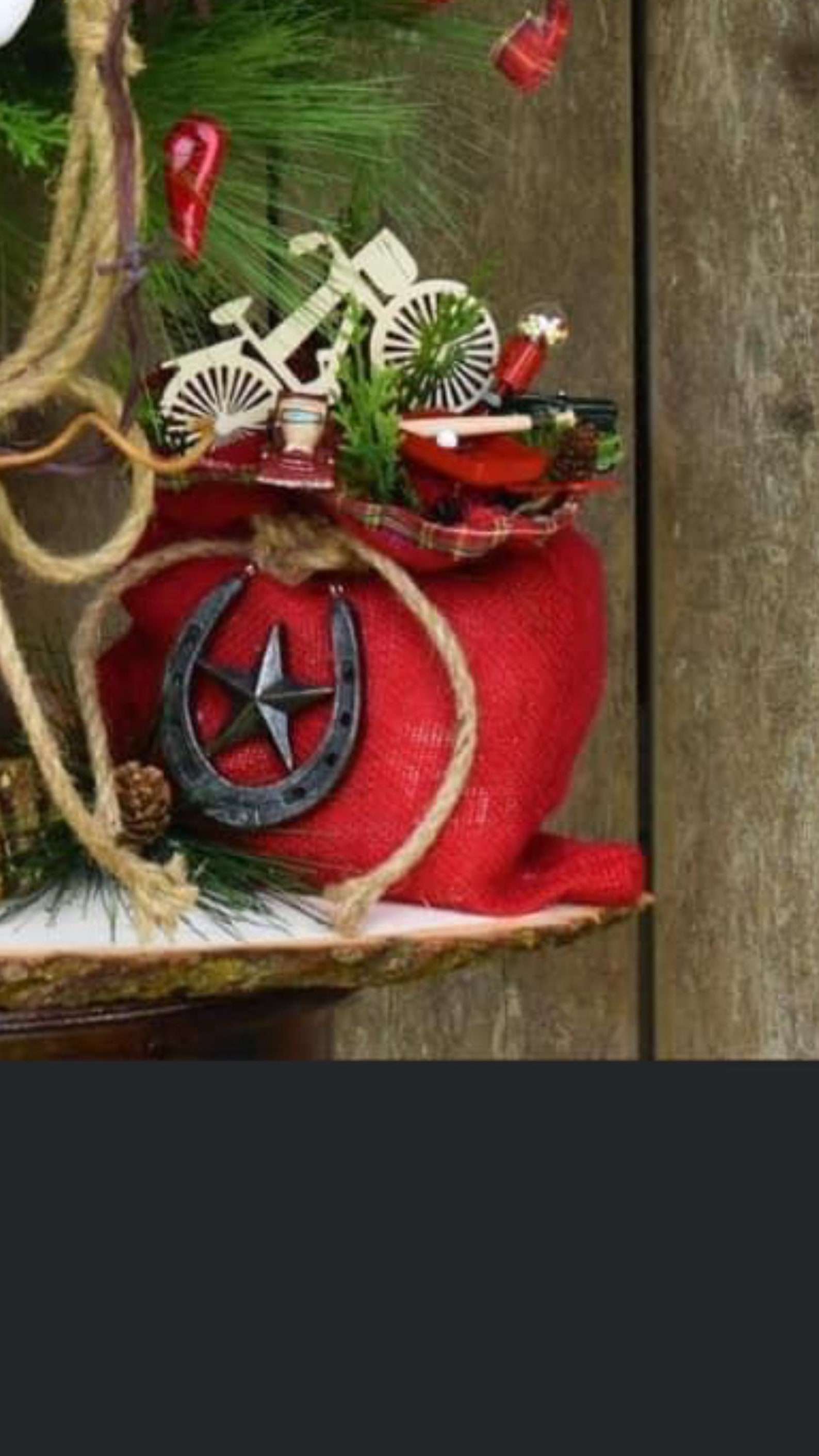 Texas Santa Centerpiece, Christmas Santa Tabletop Decor, Texas Santa ...