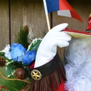 Texas Santa Centerpiece, Christmas Santa Tabletop Decor, Texas Santa ...