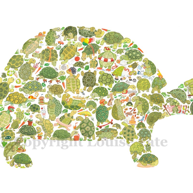 Tortoise Art - Etsy