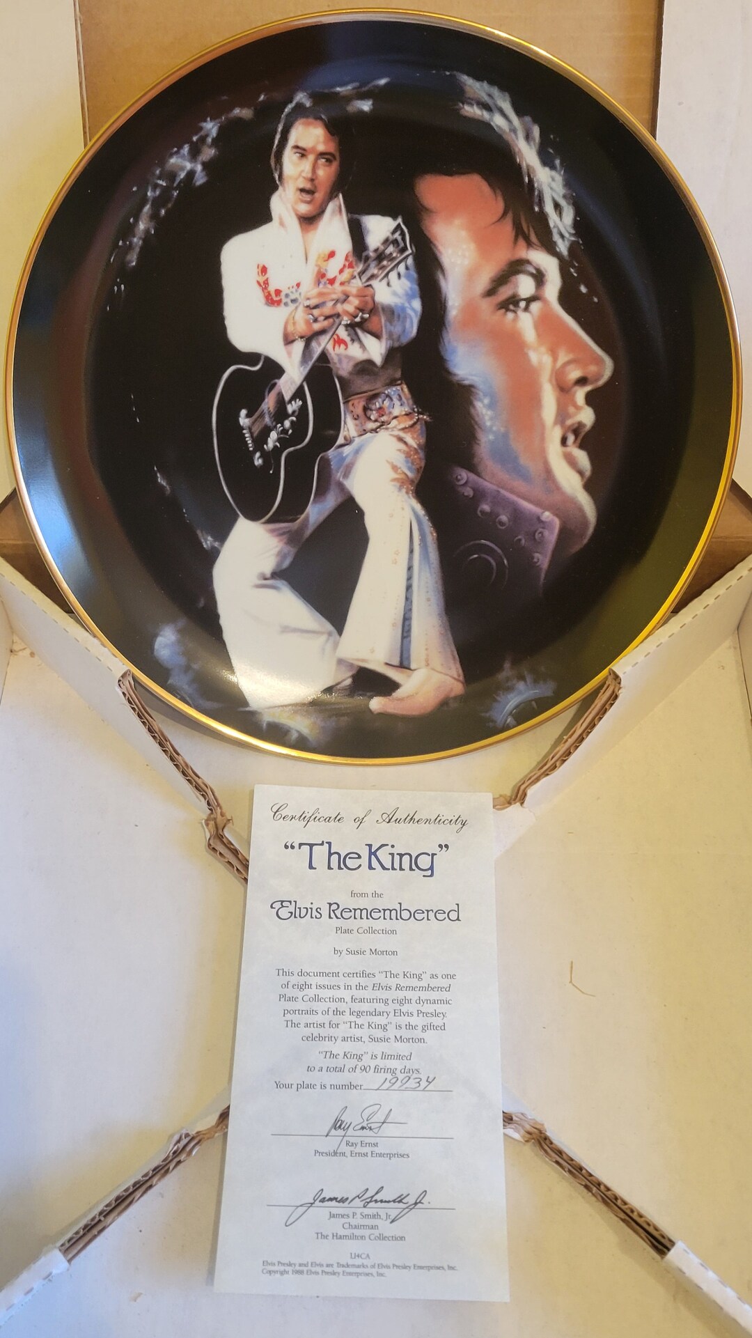 Vintage Elvis Presley Collector Plate. - Etsy