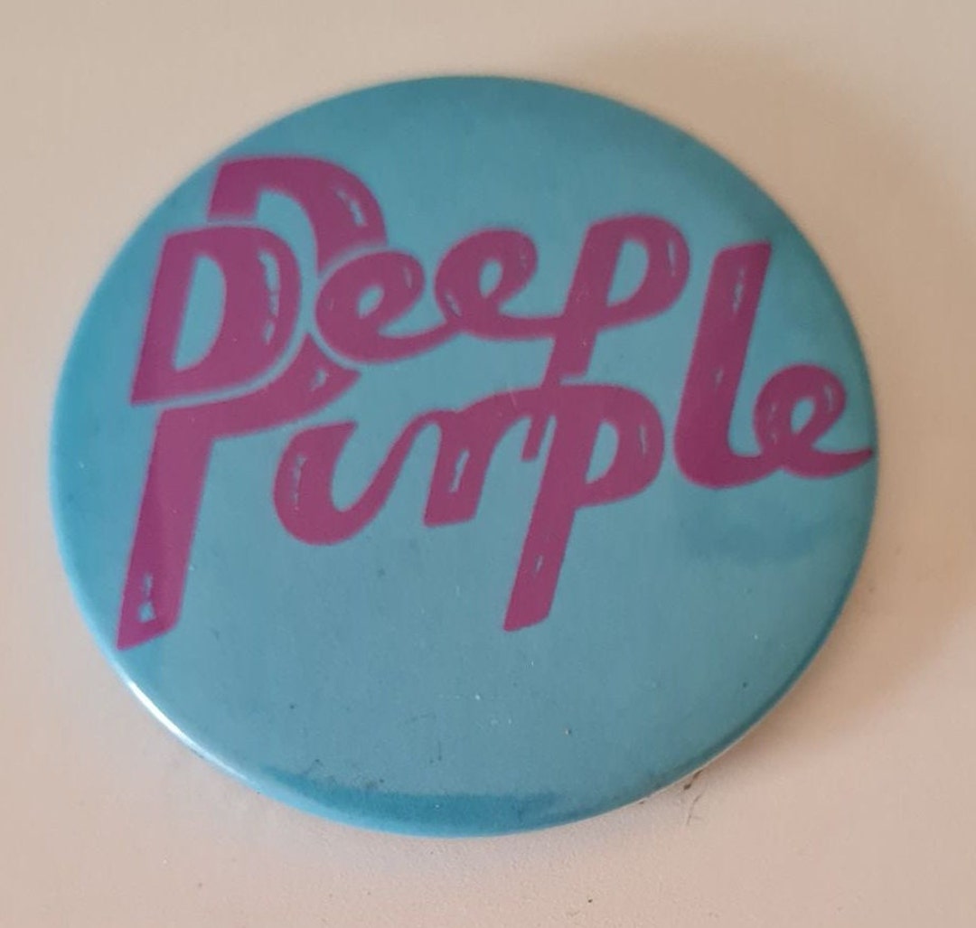 Vintage 1970s Deep Purple Metal Pin Badge - England Rock Memorabilia - Etsy