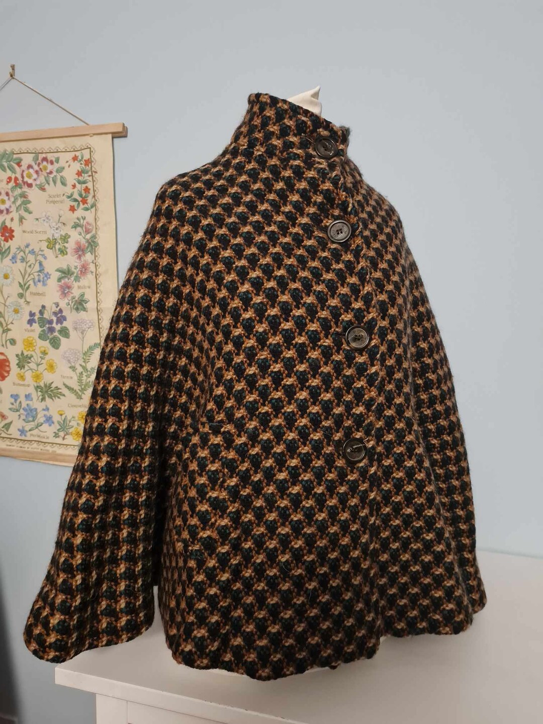 Short Wool Cape Repro 70s - Etsy