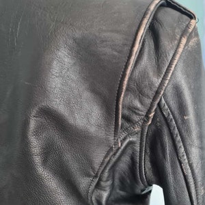 Vintage Black Leather Biker Jacket: Punk Rocker Style, 40" Chest - Etsy