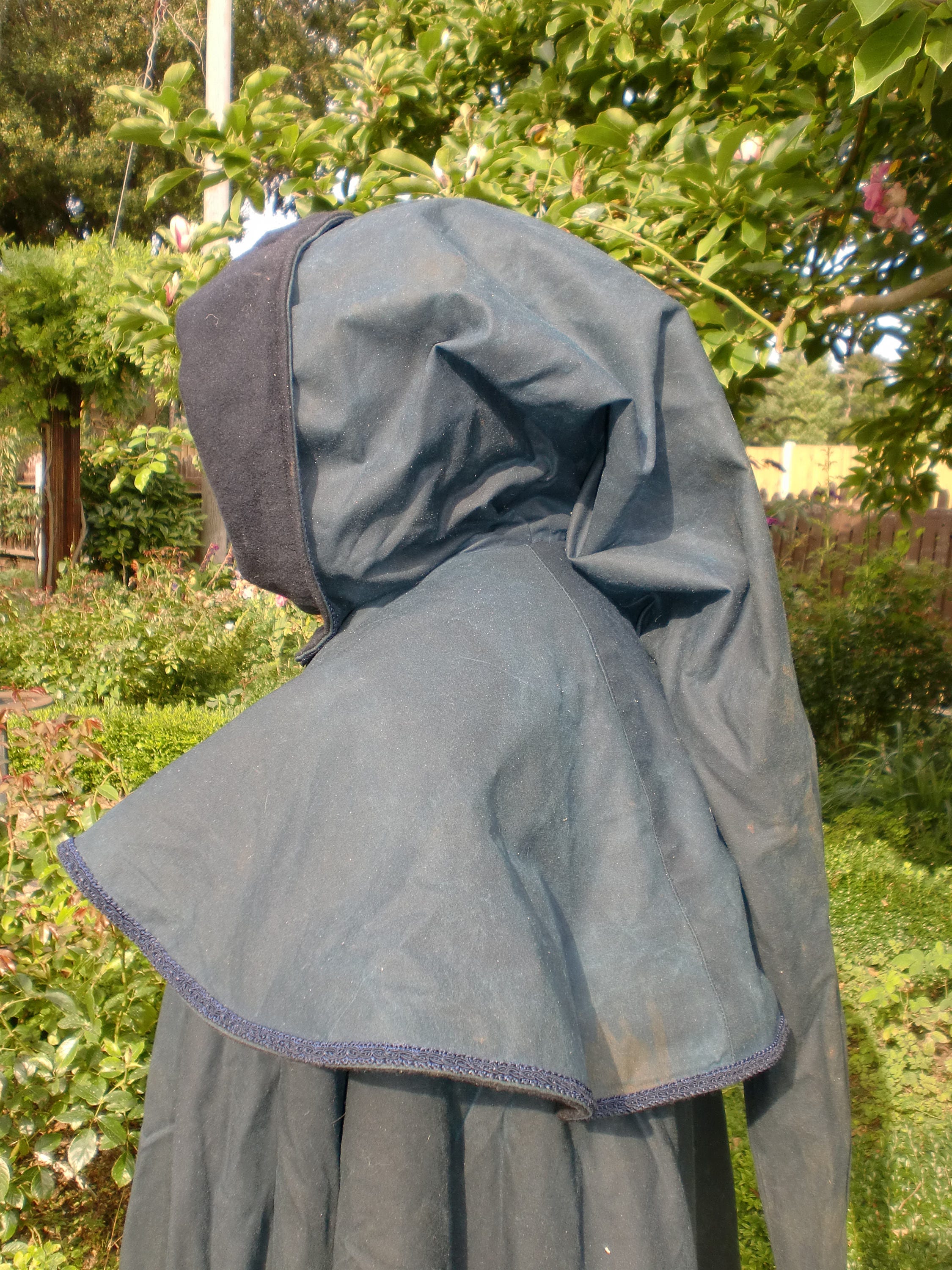 Waxed Cotton Wet Weather Cape - Etsy UK