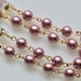 Catholic Swarovski Crystal Powder Rose Pearl Rosary in Gold - Etsy
