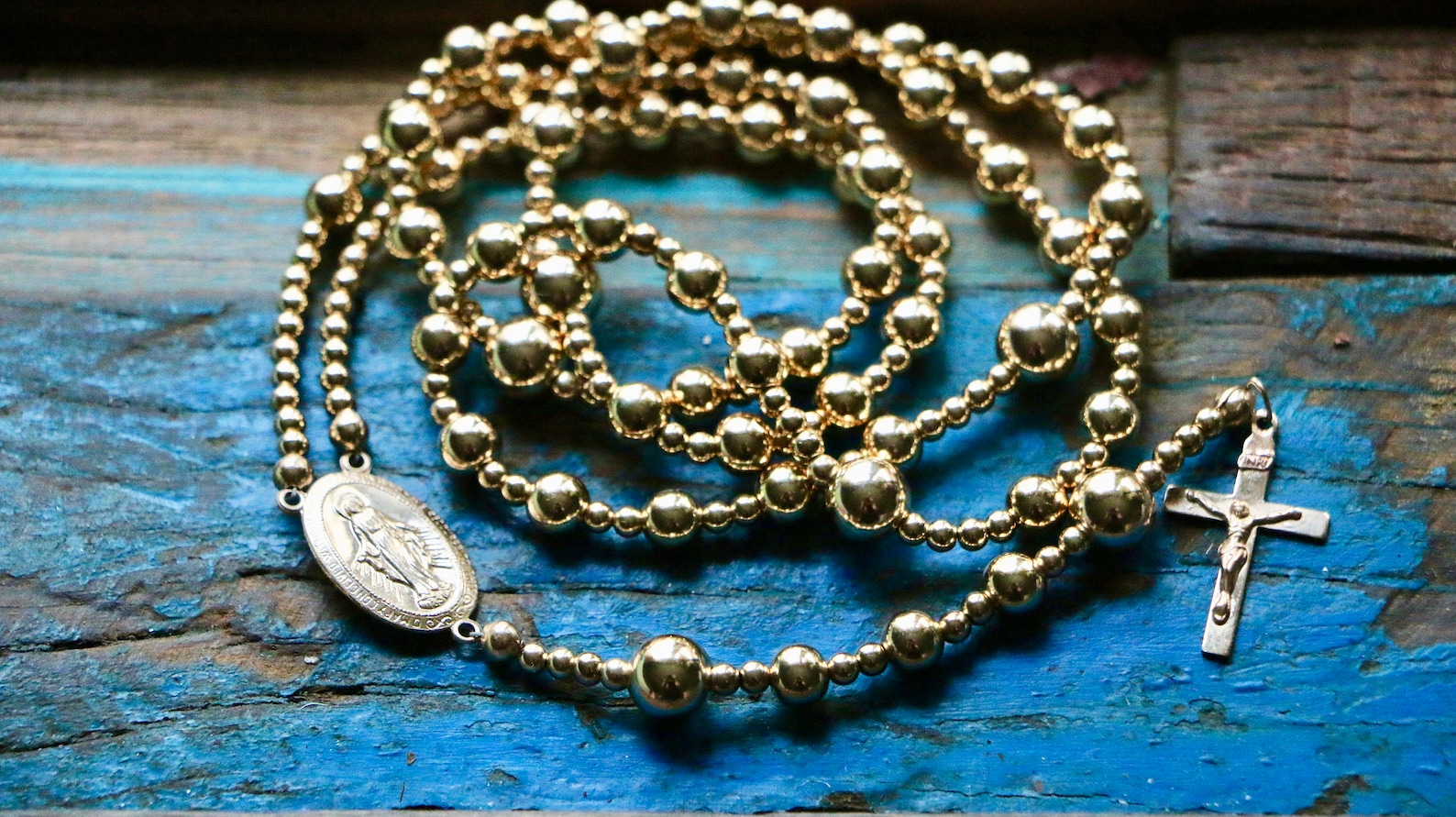 14k Gold Filled Catholic Rosary | Etsy