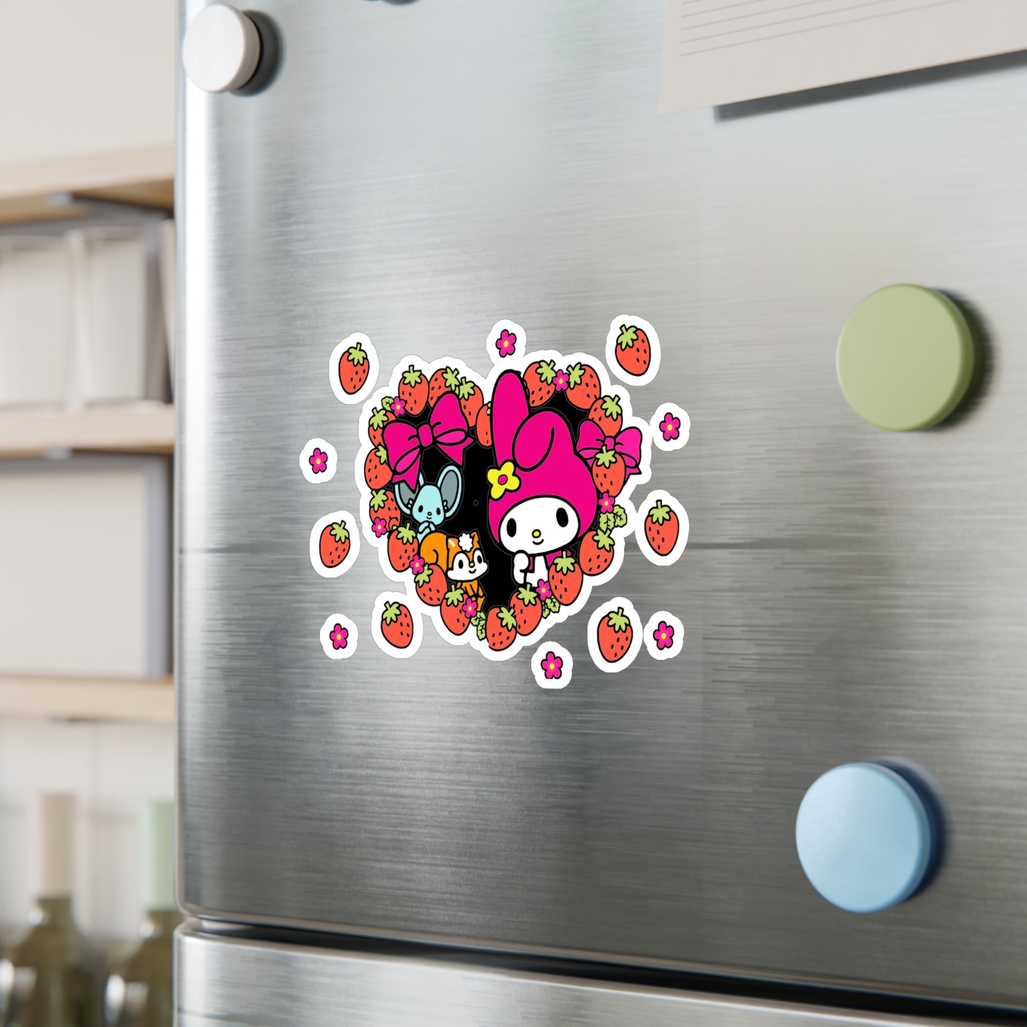 My Melody Kiss-cut Vinyl Decals, Sanrio Sticker, Hello Kitty Decal - Etsy