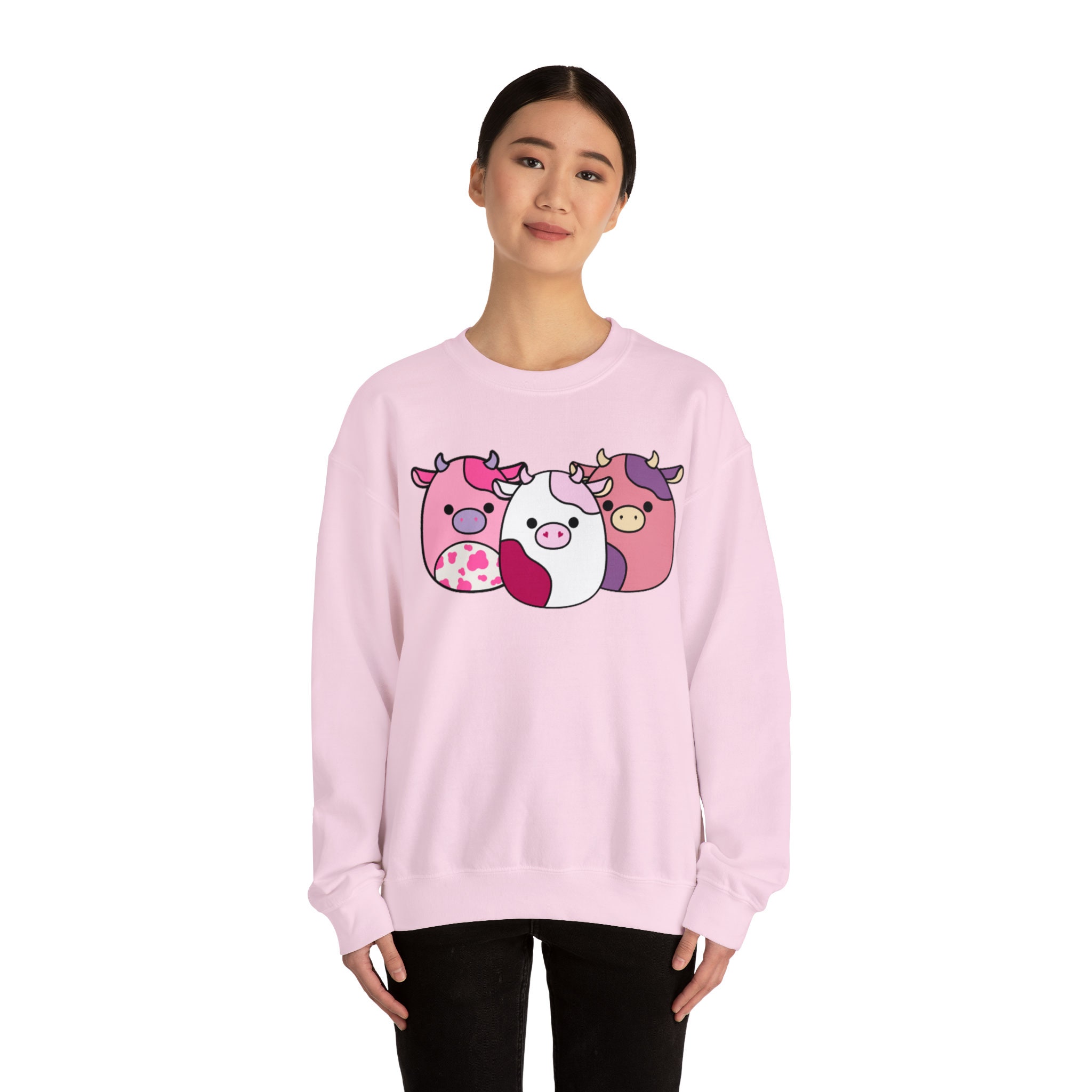 Squishmallow Cow Crewneck Sweatshirt, Squish Sweater, Squishmellow ...