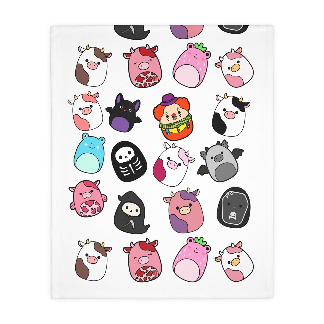 White Two Sided Squishmallow Blanket Squish Blanket Squish - Etsy