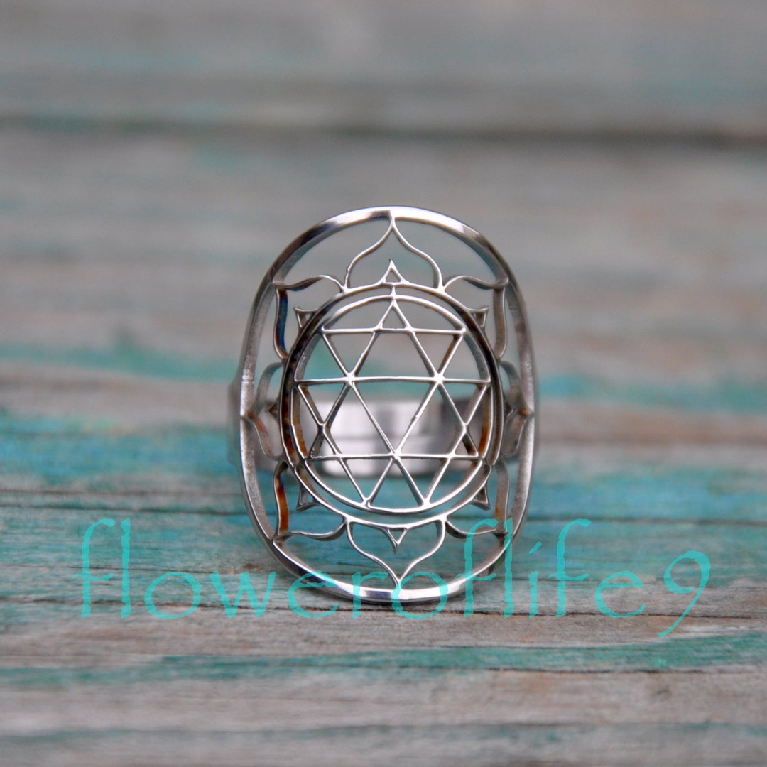 Sri Durga Yantra Ring - Stainless Steel - Etsy