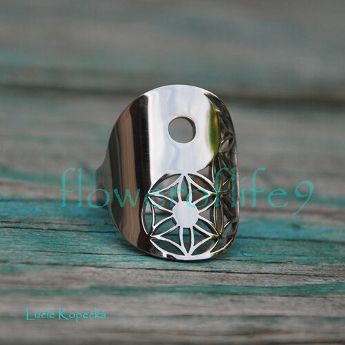 Septagram Ring star of Babalon Stainless Steel - Etsy