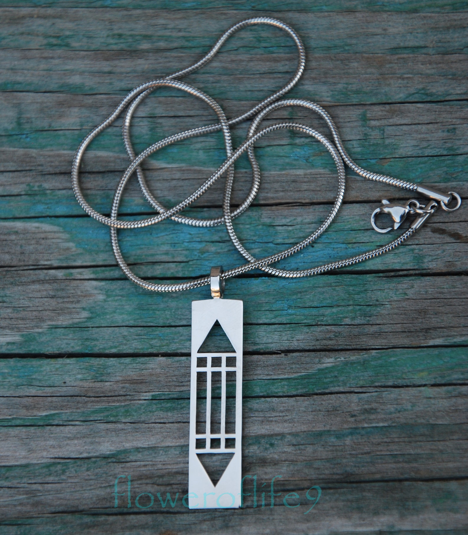 Atlantis Pendant Stainless Steel - Etsy