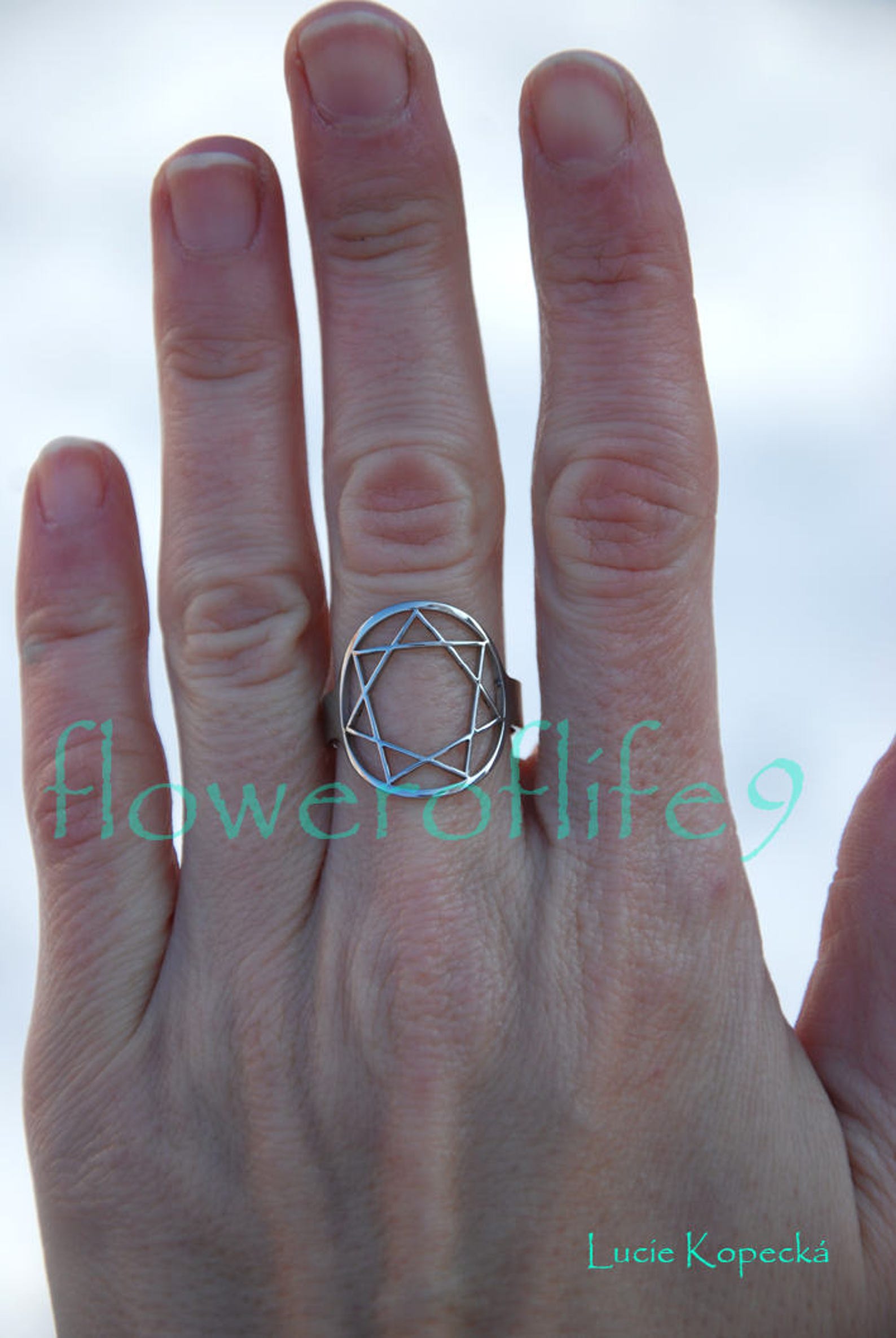 Septagram Ring (star of Babalon) - Stainless Steel - Etsy