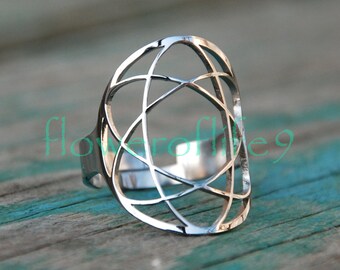 Pentagram Ring Stainless Steel | Etsy