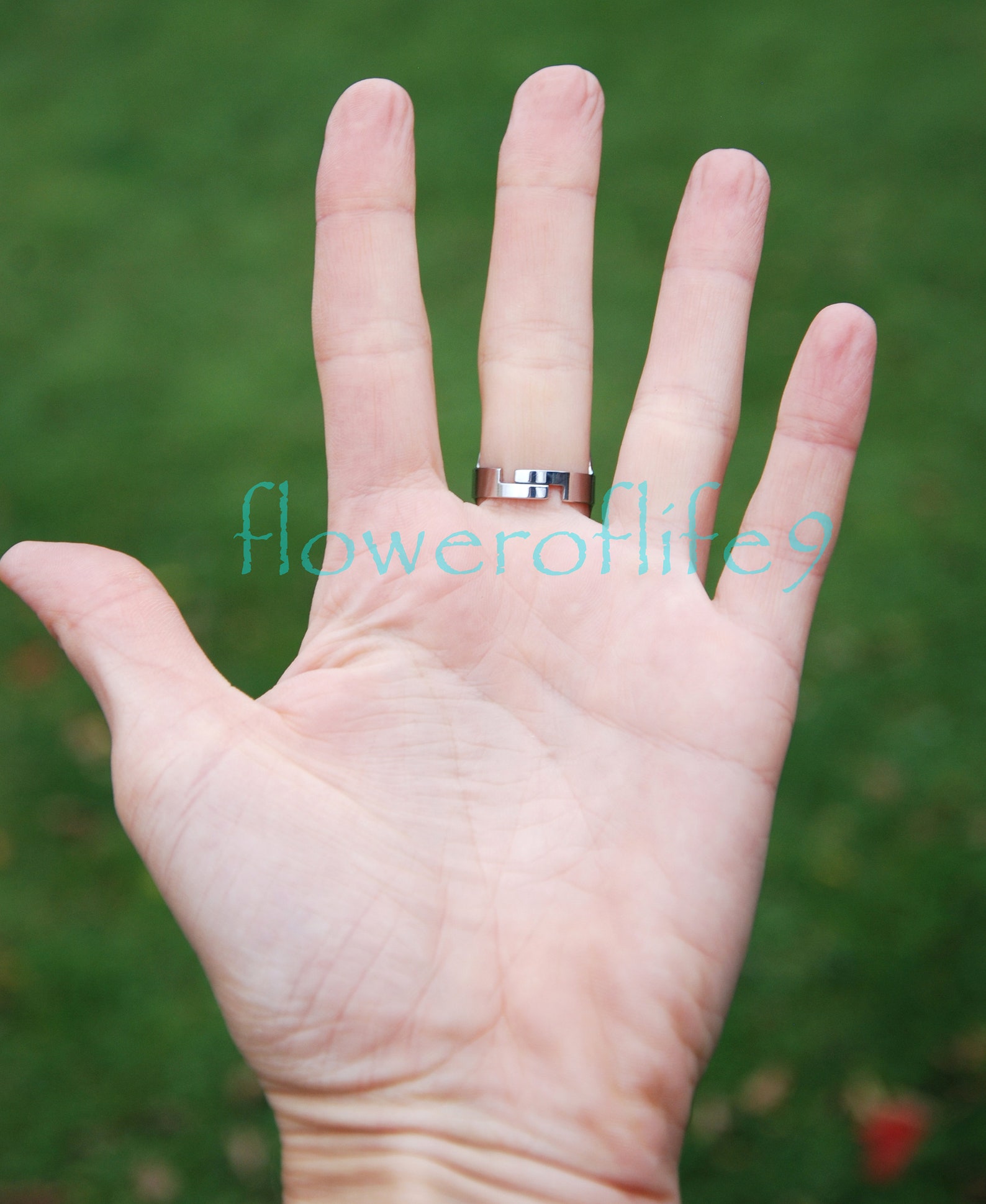 Mandala Healing Ring Stainless Steel | Etsy