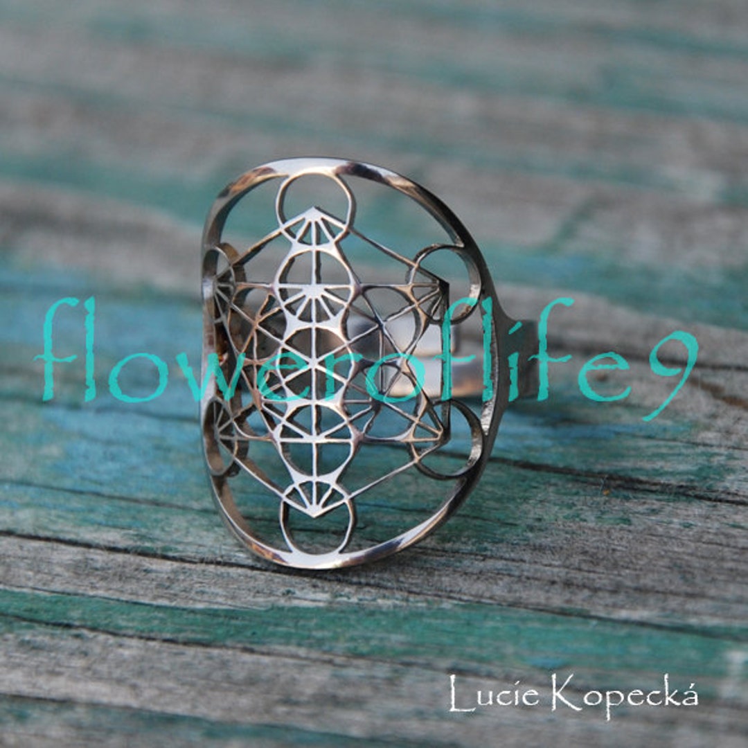 Metatron's Cube Ring - Stainless Steel - Etsy