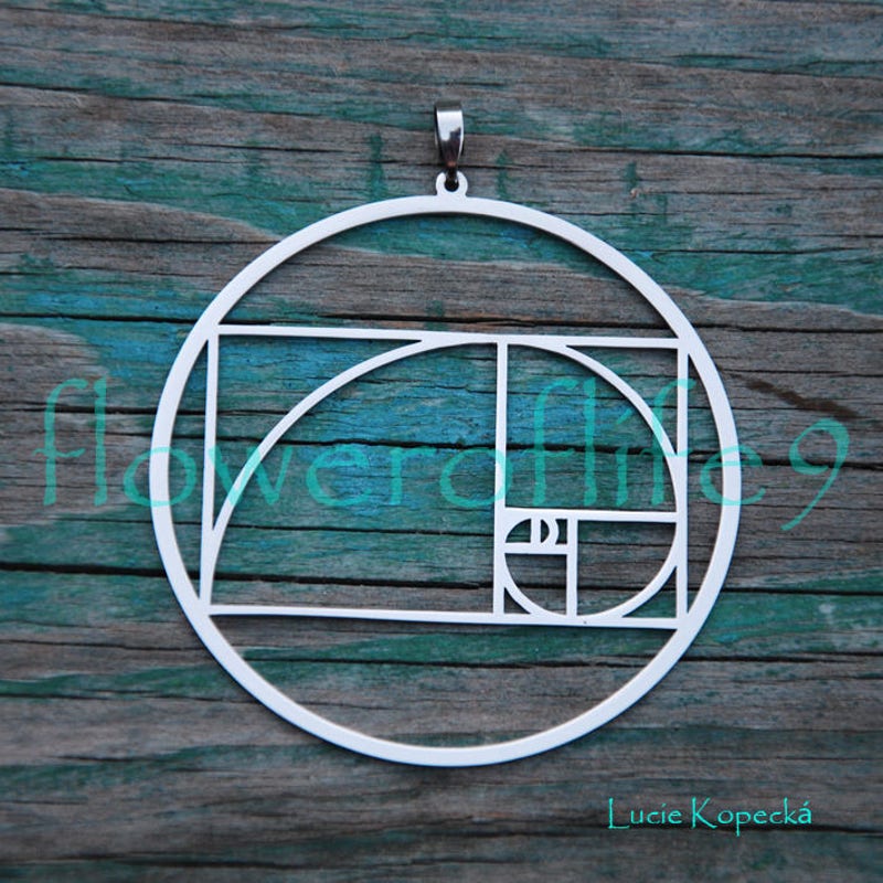 Fibonacci Pendant - Etsy