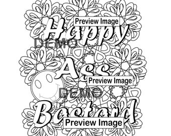 Ass Coloring Page - Etsy