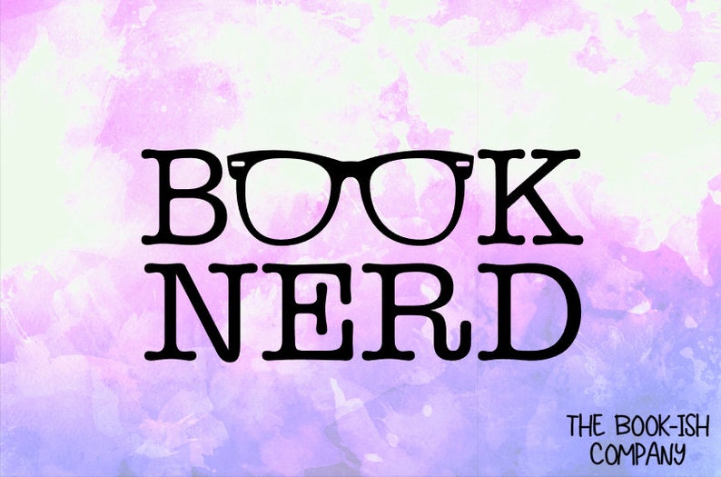 Book Nerd Vinyl Decal more Colors Available - Etsy