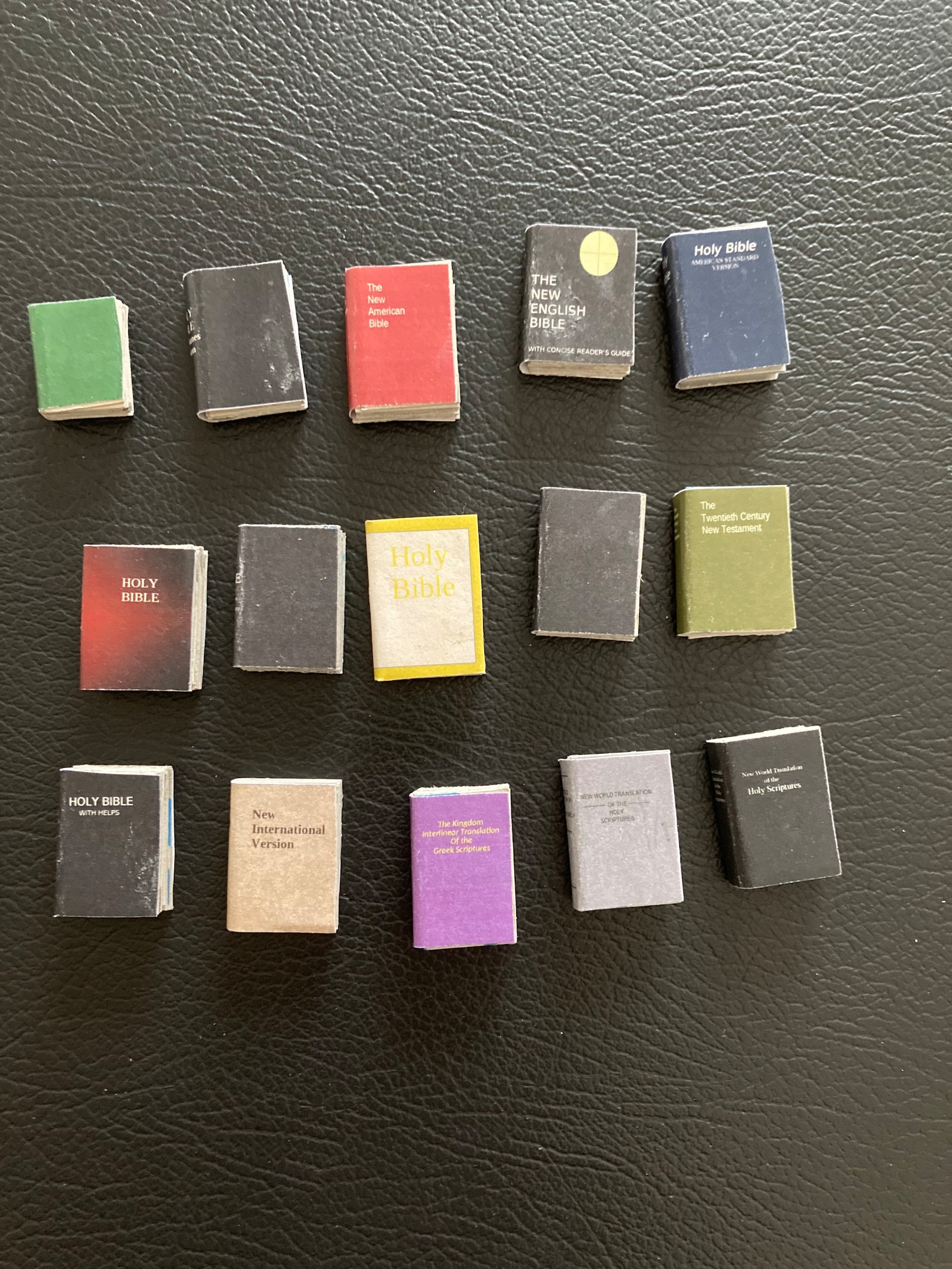 Pattern Miniature Bibles 1:12 Scale Book Printable DIY Covers Template ...