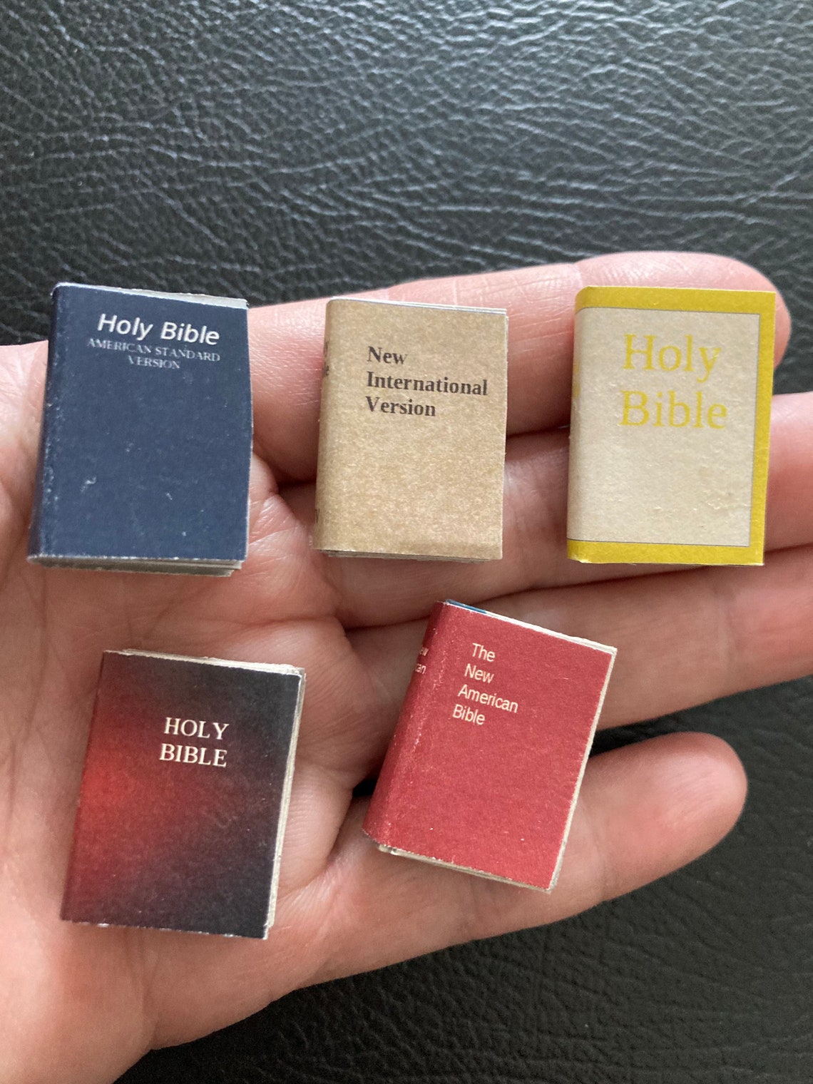 Pattern Miniature Bibles 1:12 Scale Book Printable DIY Covers Template ...