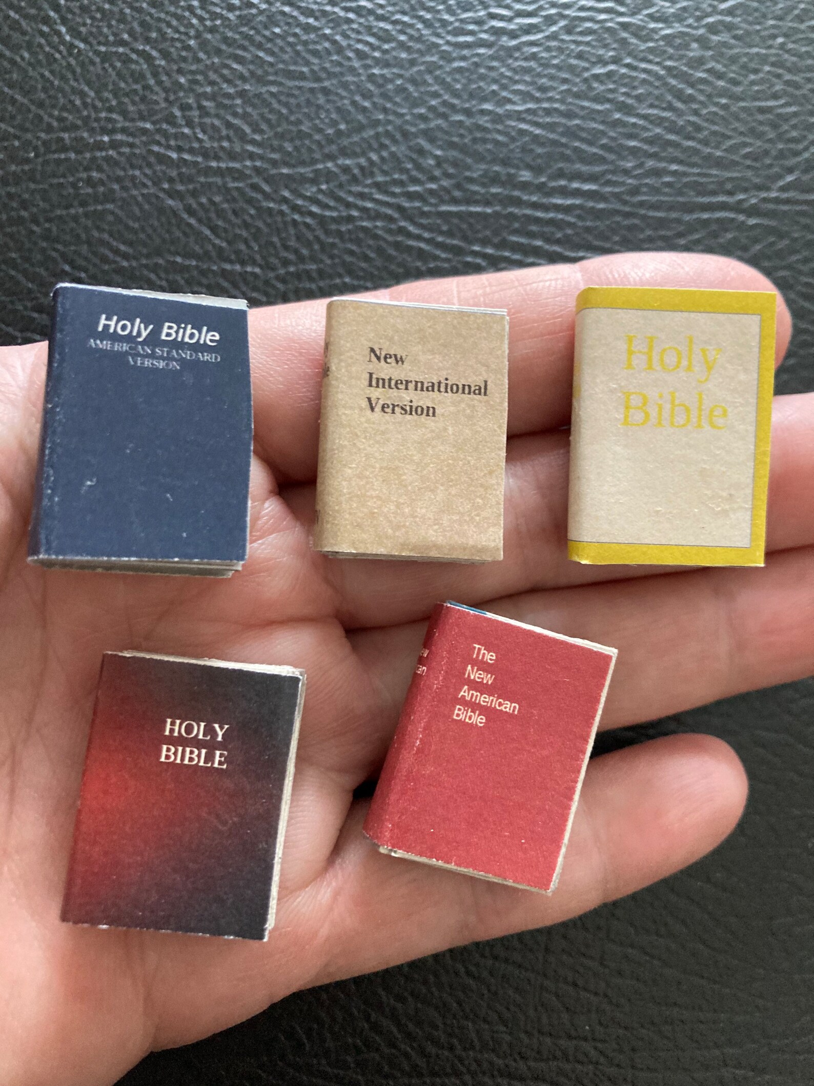 PDF File Miniature Bibles 1:12 Scale Book Printable DIY Covers Template ...