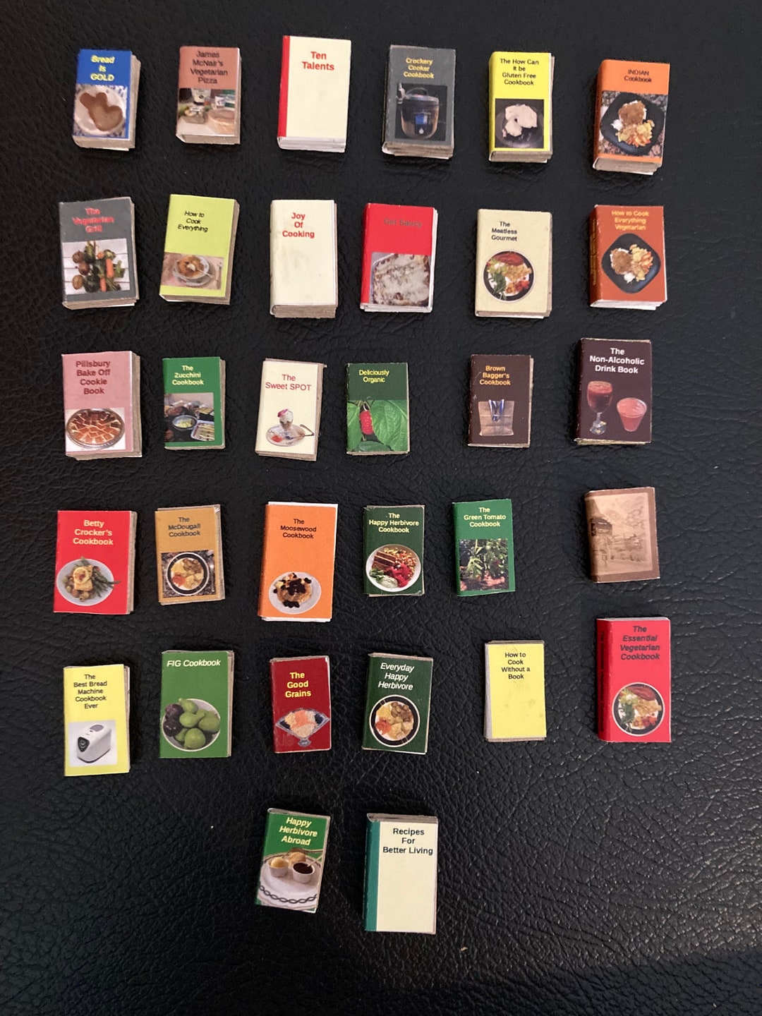 PDF Pattern Cookbooks 1:12 Scale Book Printable DIY Template for Your ...