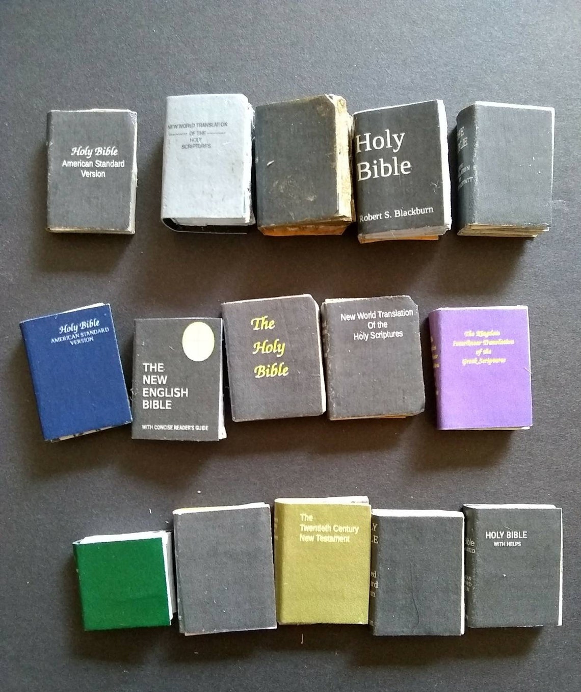 PDF File Miniature Bibles 1:12 Scale Book Printable DIY Covers | Etsy