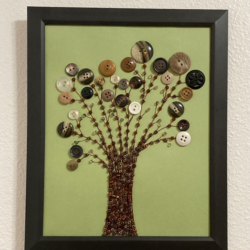 Button Tree Art - Etsy