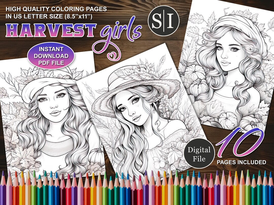Harvest Season Coloring Pages | Country Farm Fall Coloring Pages ...