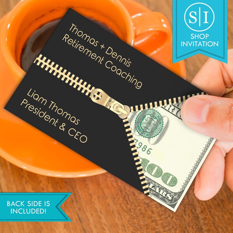 Retirement Business Cards - Etsy