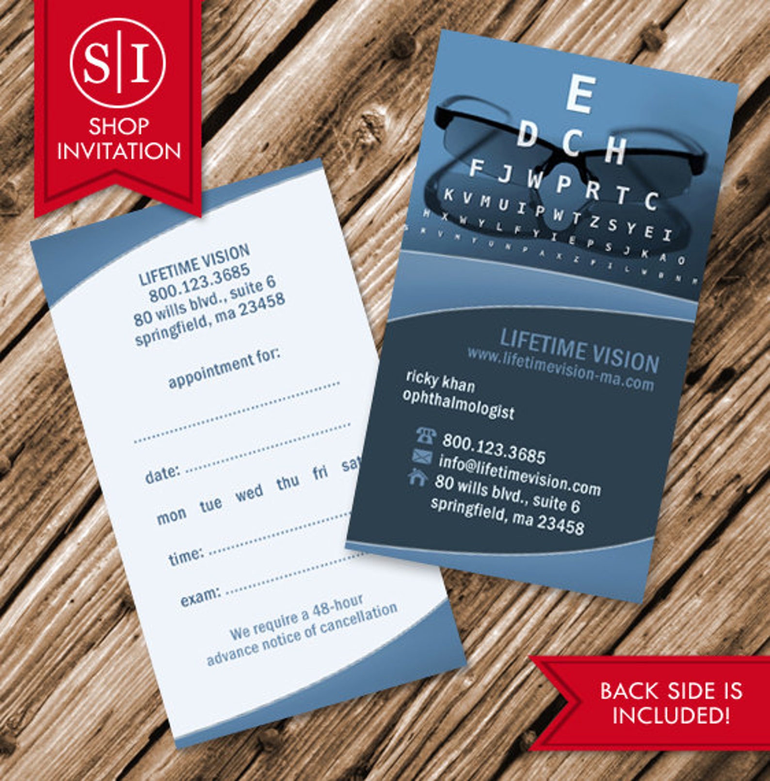 Optical Eye Doctor Business Card | Ophthalmologist Optometric | Digital ...