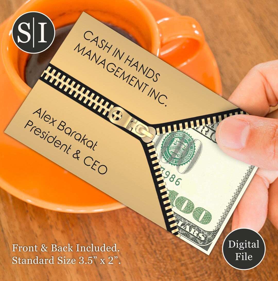 100 Dollar Bill Business Card | Finance & Accounting Design for ...