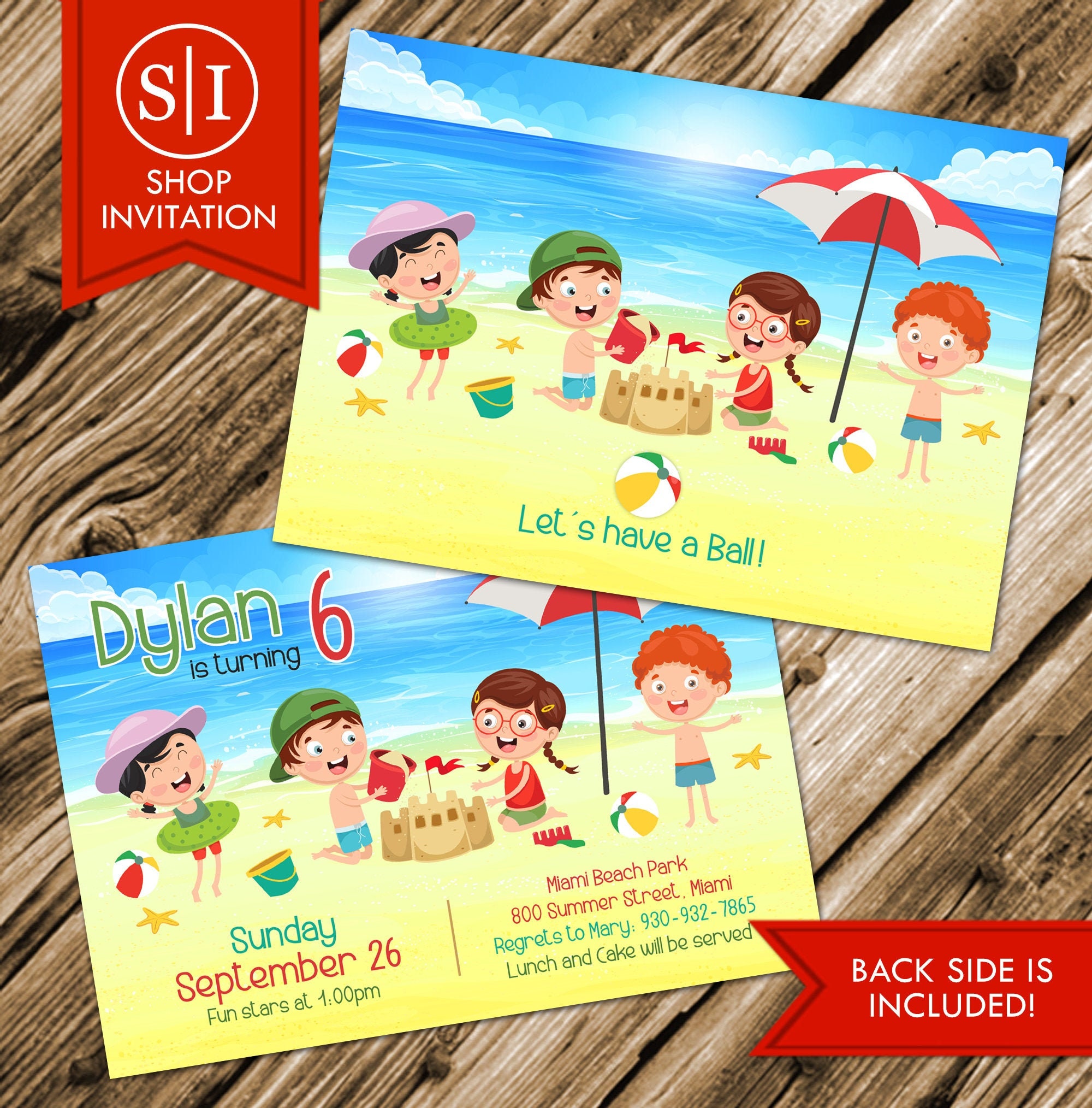 Beach Summer Swimming Birthday Party Invitation DIGITAL ONLY Etsy beach-summer-swimming-birthday-party-invitation-digital-only-etsy